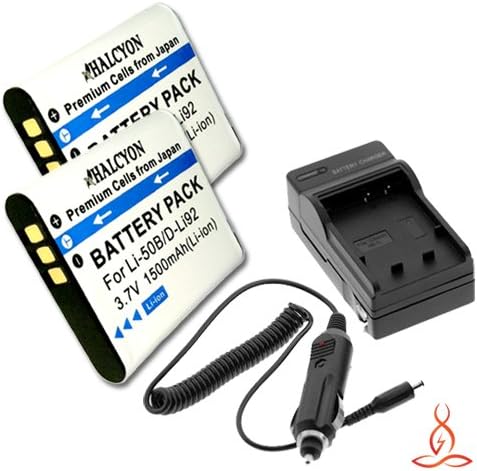 Amazon.com : Two Halcyon 1500 mAH Lithium Ion Replacement Batteries and ...