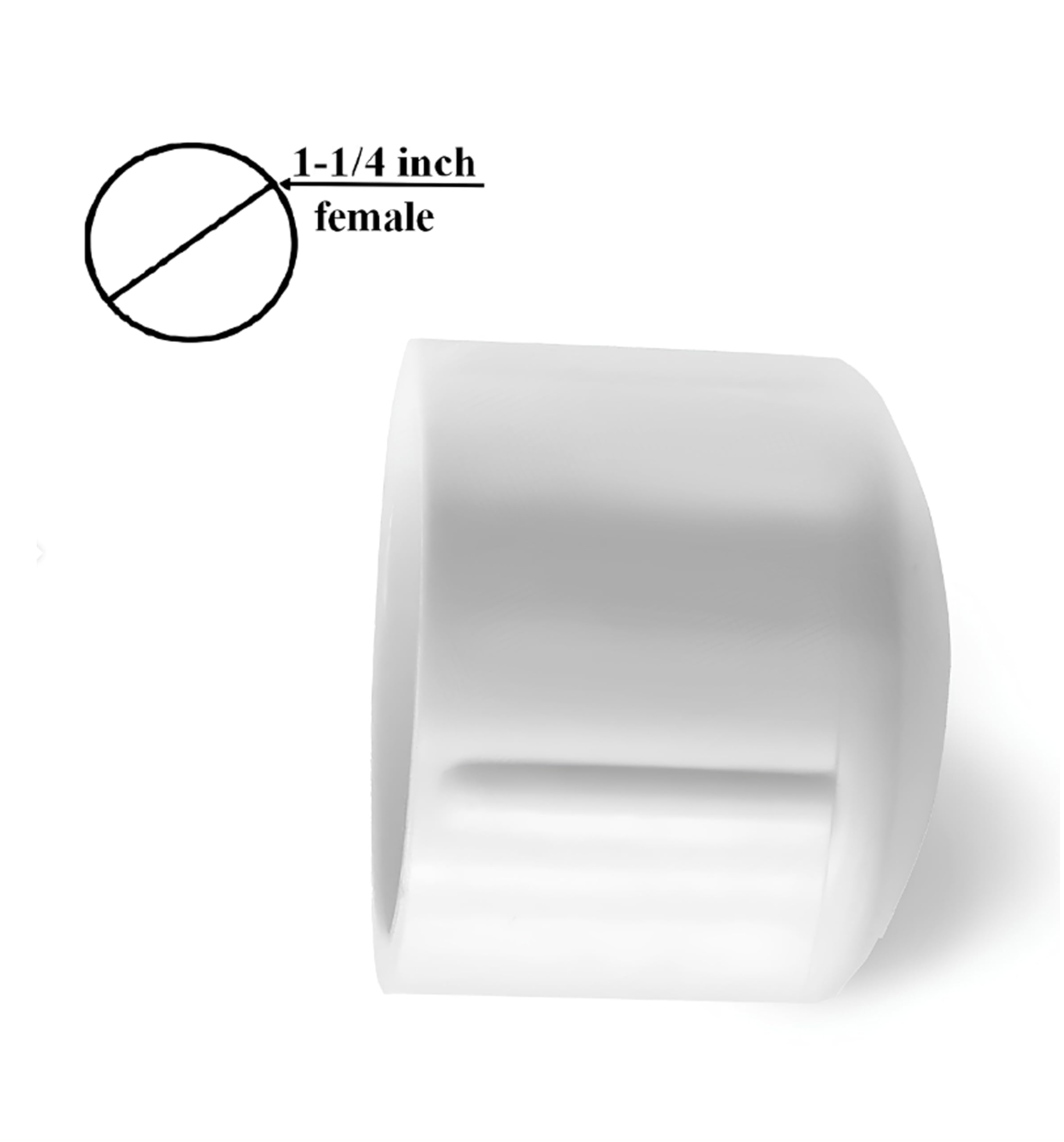Snapklik.com : 1-1/4 Inch FNPT Female PVC Pipe End Cap