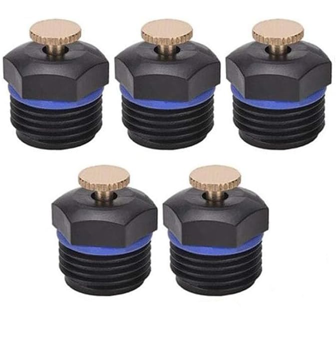 APPSTER 5pcs Drip Irrigation Misting Nozzles 1/2" Adjustable Garden ...