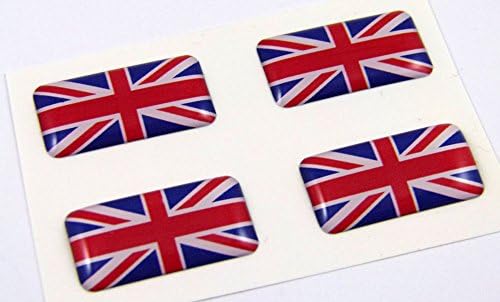 Amazon.com: Great Britain Mini Domed Decals Set 4 Emblems British Car ...
