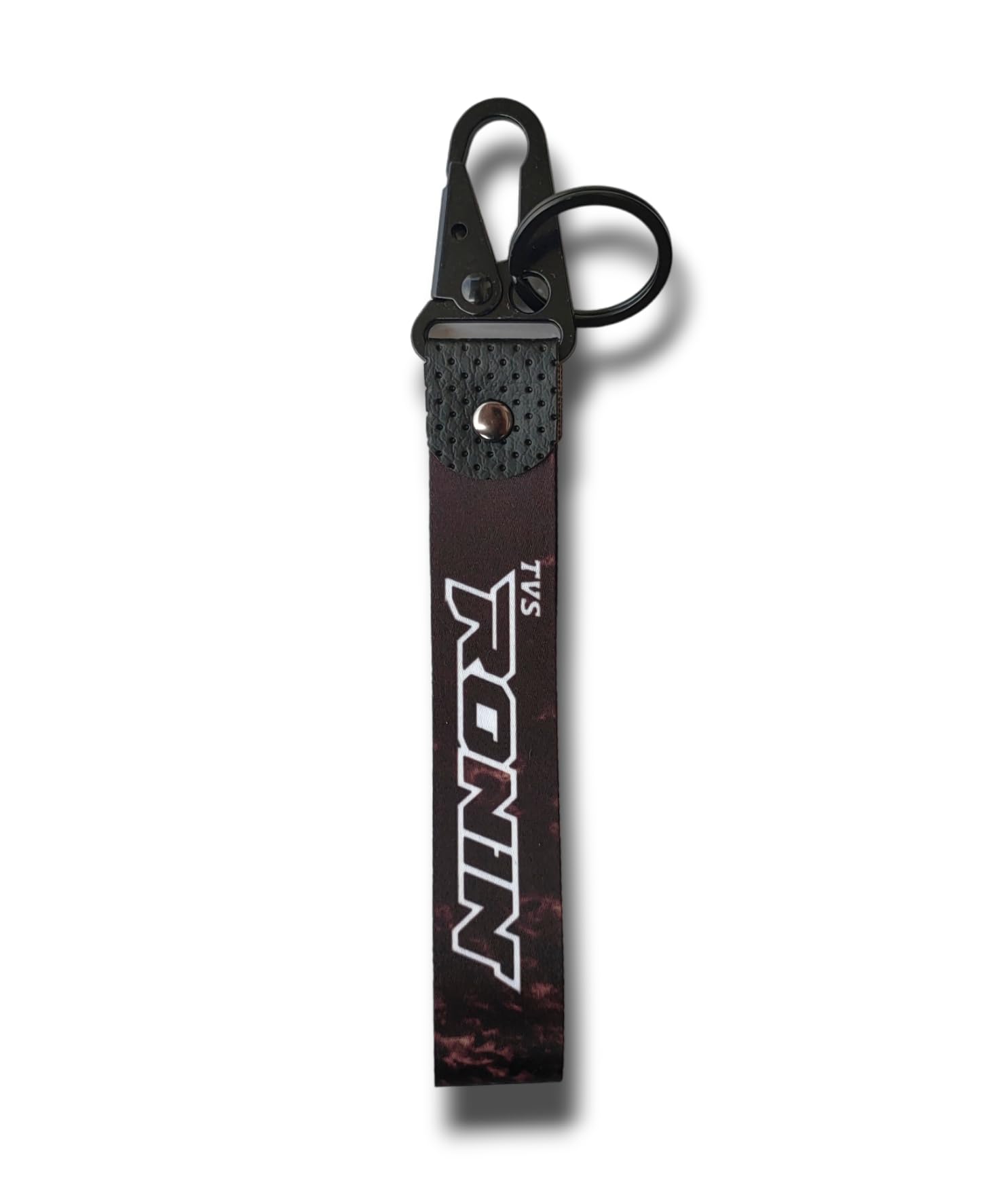 TVS Ronin Keychain 25mm Hook Type Bike Keychain Black Keychain for ...