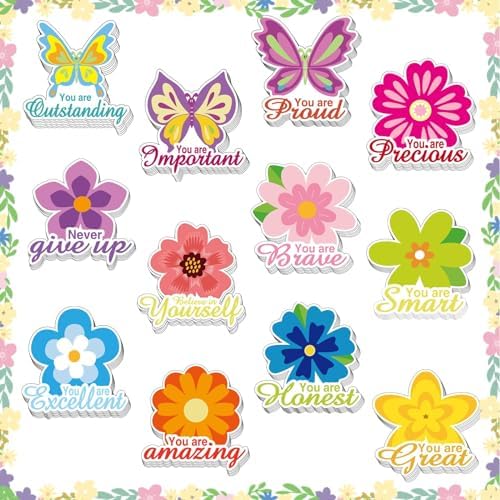 Amazon.com: clothmile 72 Pcs Spring Flowers Bulletin Board for ...