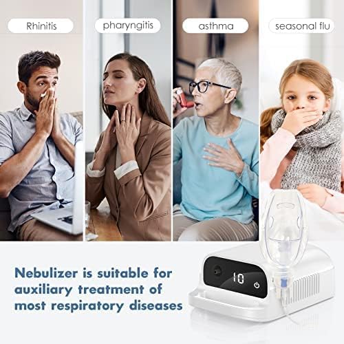 02 Smart Nebulizer, Intelligent Digital Display Nebulizer Machine for ...