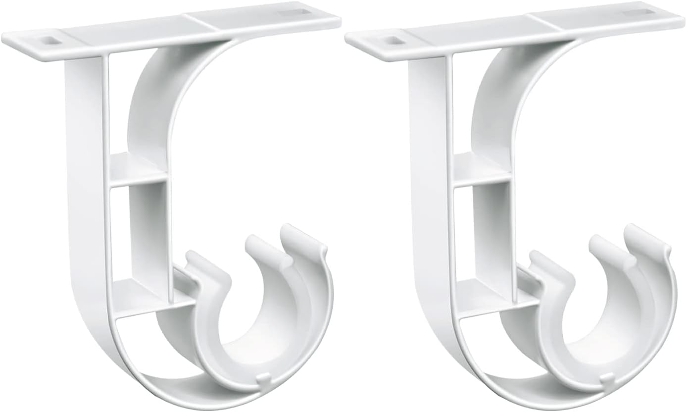 Amazon.com: KXLIFE Heavy Duty Ceiling Mounted Curtain Rod Brackets, 1 ...