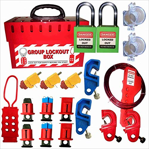 Group Lockout Box Loto Kit-320 Set Of 1 Safety House Loto : Amazon.in ...
