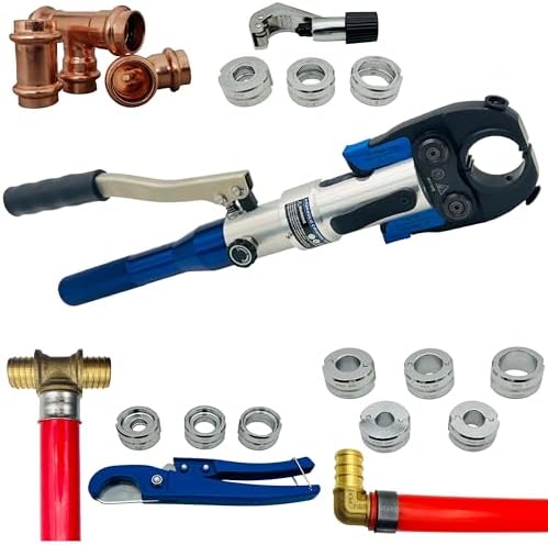 iCrimp Hydraulic Copper Tubing Press Tool Kit for 1/2-in, 3/4-in, 1-in ...