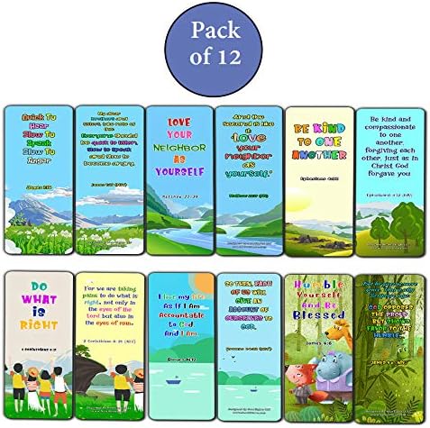 Bible Bookmarks for Kids – Cultivate Good Character (12 Pack ...