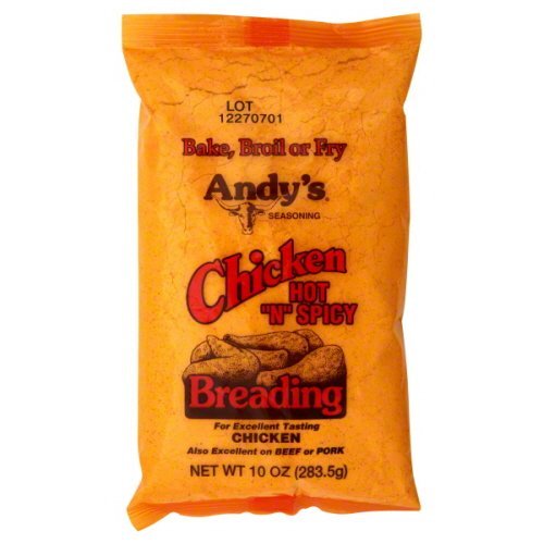 Amazon.com : Andys Seasoning Hot N Spicy Chicken Breading 10 oz - Pack ...