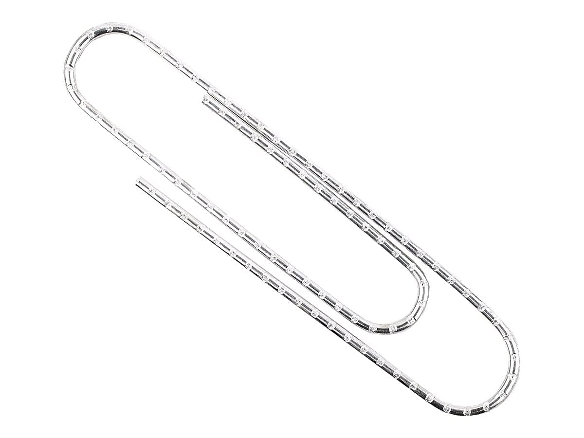 Amazon.com : ACCO Non-Skid Paper Clips, No.4 Jumbo Size, Silver, Box of ...