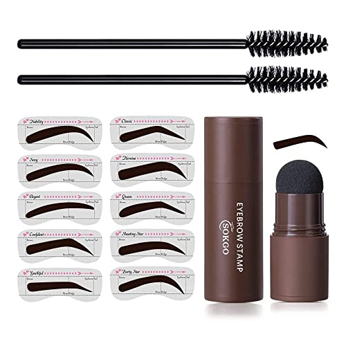 Sokgo Eyebrow Stamp, One Step Eyebrow Stamp Shaping Kit, Professional ...