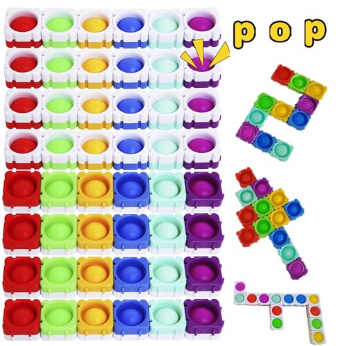 Double-Sides Rainbow pop Building Blocks,Huge Bubble - Want It All