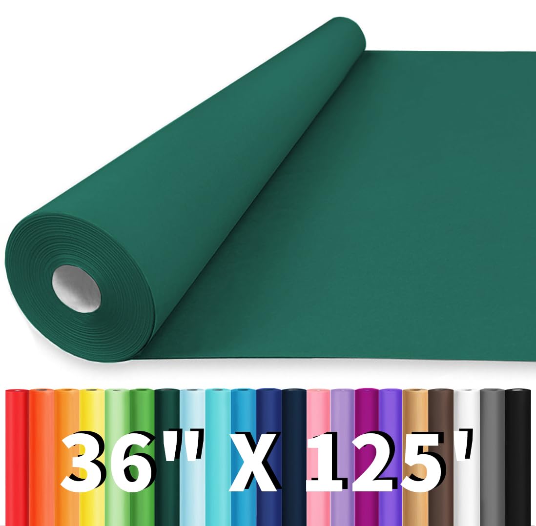 Amazon.com: Vanhench 36"x1500"(125') Green Wrapping Paper Roll, Solid ...