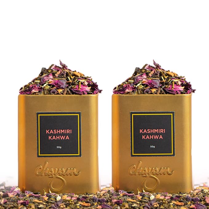 Amazon.com : Chayam Kashmiri Kahwa Green Tea - 50g | Herbal Blend with ...