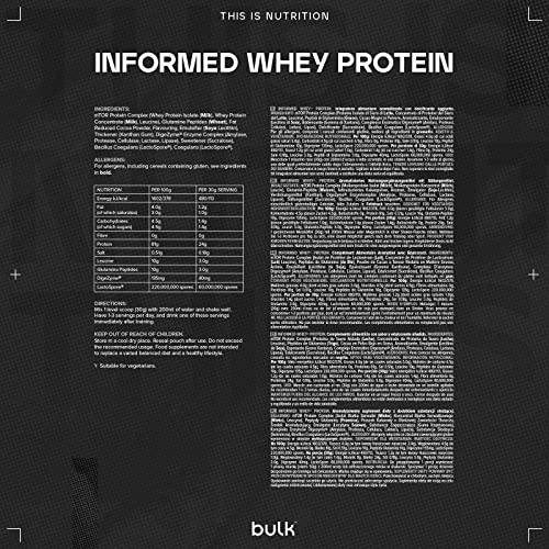 Bulk Informed Whey Protein Isolate Powder, Protein Shake with Added ...