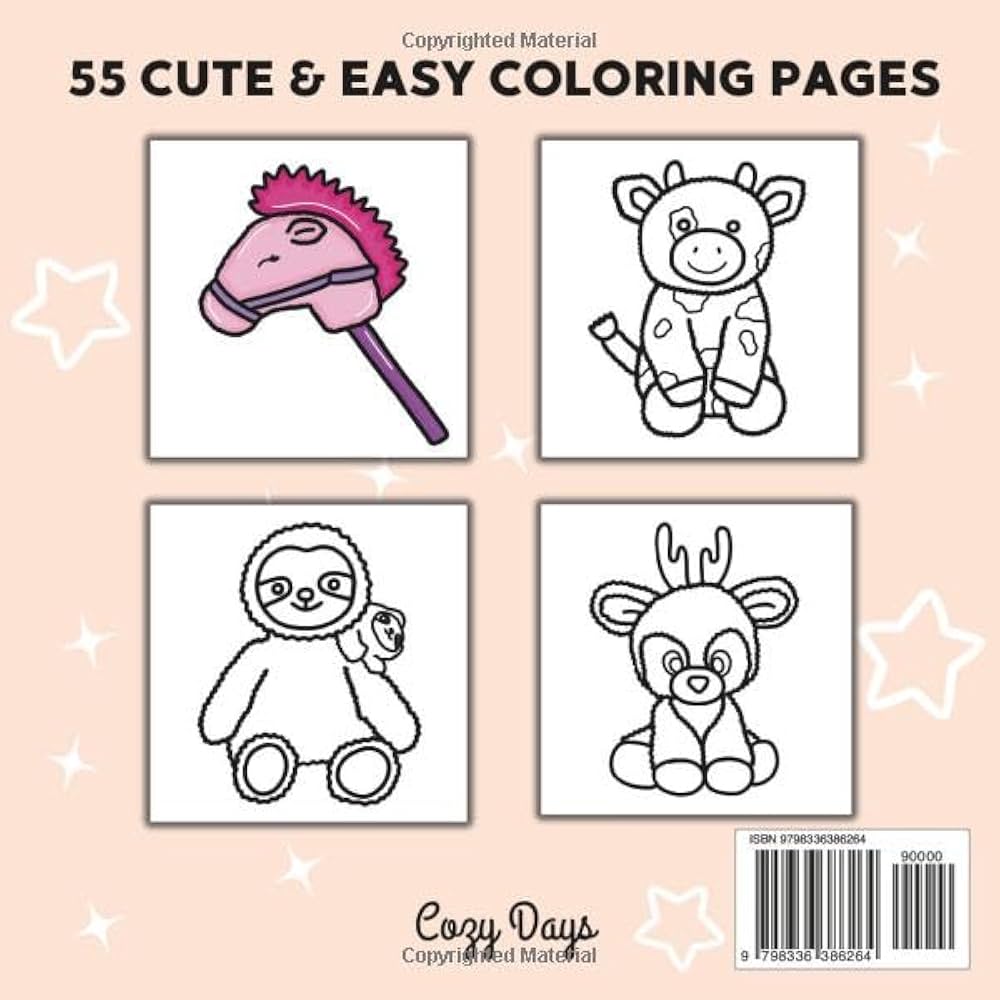 coloring pages of stuffed animals