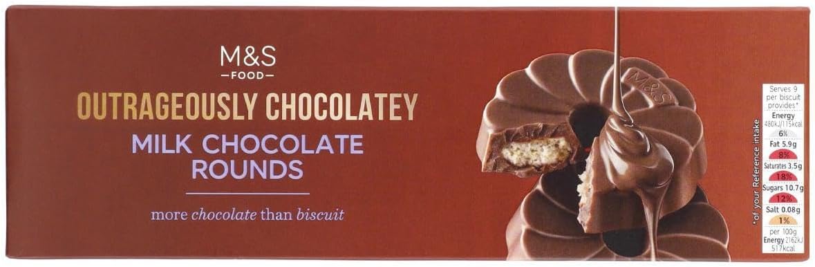 M&S Outrageously Chocolatey Milk Chocolate Rounds, 200g, Pack of 2X ...