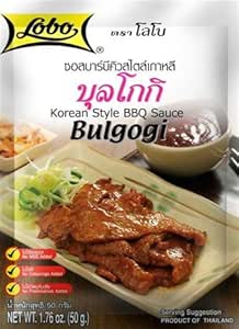 Amazon.com: Lobo, Bulgogi, Salsa BBQ Estilo Coreano, 1.76 oz. [Paquete ...