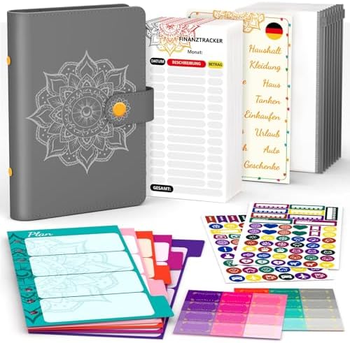 Budget Planner Deutsch A6, Finanzplaner, Haushaltsbuch zum Eintragen ...