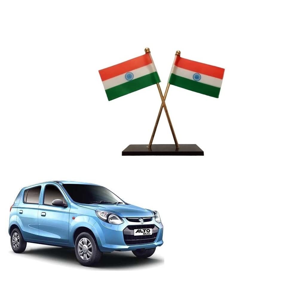 Car Dashboard Idols Bharat India proud Indian Flag with double Cross ...