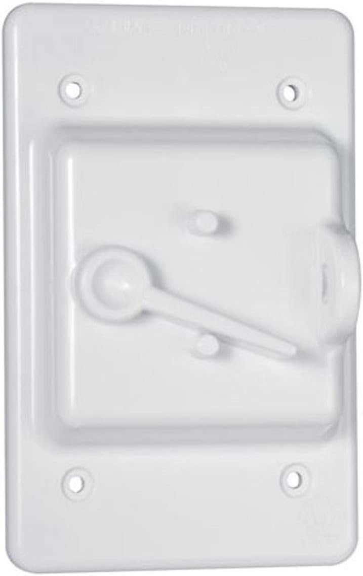 Hubbell 5121-1 Bell 1-Gang Vertical Lever Switch Weatherproof Cover ...