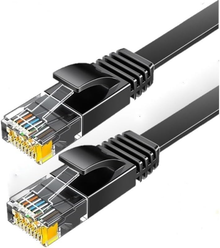 Cabo De Rede Rj45 Cat6 Slim Flat 1000 Mbps 10 Metros Essager : Amazon ...