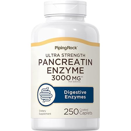 Amazon.com: Piping Rock Pancreatin Digestive Enzymes | 3000mg | 250 ...
