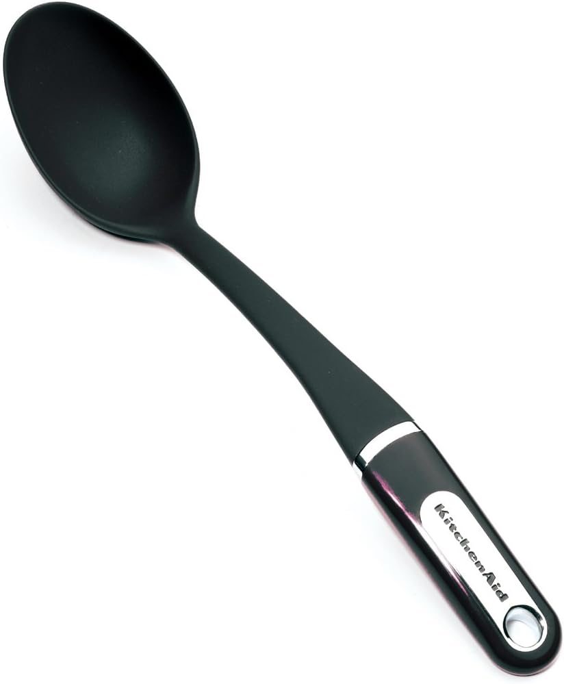 Amazon.com: KitchenAid Nylon Basting Spoon, Black: Cooking Spoons: Home ...