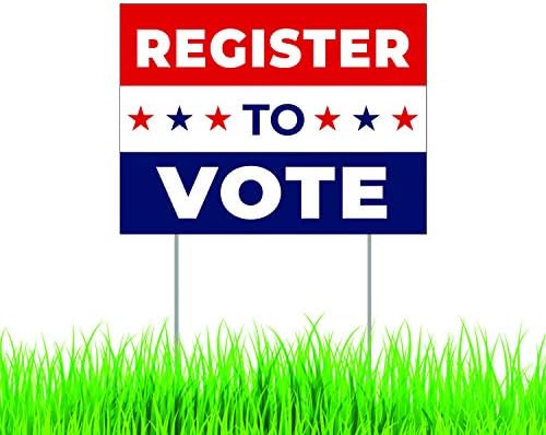 Amazon.com: BannerBuzz Register to Vote Election Campaign Yard Sign ...