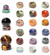Amazon.com: SSAKUGGI Sphere Stand Gemstone Natural Stone Stand for ...