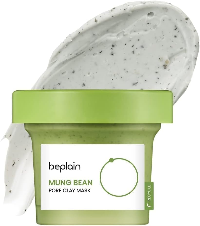 [beplain] Mung Bean Pore Clay Mask 120mL : Amazon.co.uk: Beauty