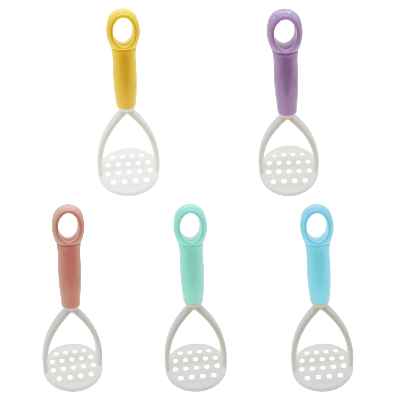 Amazon.com: 5Pcs Mini Potato Masher Cooking Utensils Non-Scratch ...