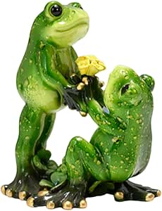 Amazon.com: VISWITO Proposal Frog Statues, Home Decor Filled with a ...