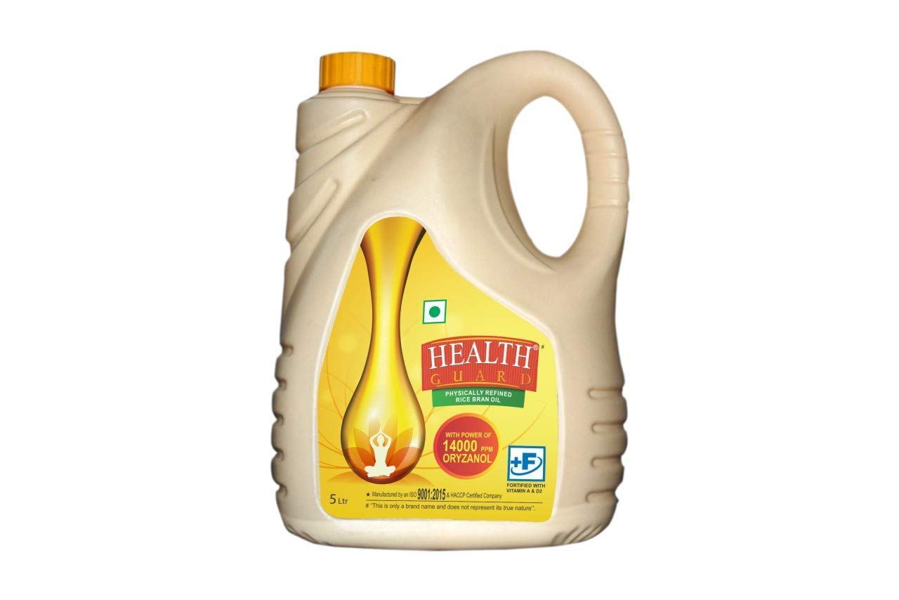RCM Rice Bran Health Guard Physically Refined Oil, 5 litres with 14000 ...