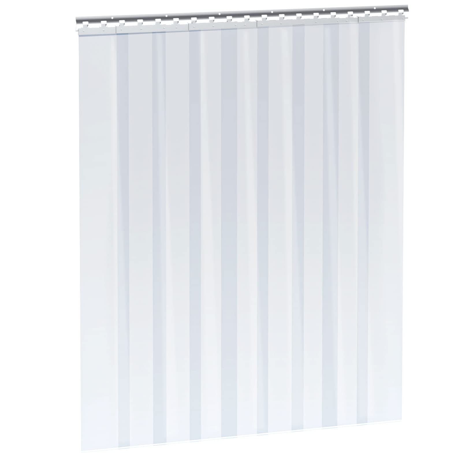 Amazon.com: Plastic Strip Door Curtain Kit 9PCS, 48" Width X 84" Height ...