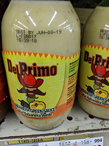 Amazon.com : Del Primo Habanero Green Sauce 10 oz (4 Pack) : Grocery ...
