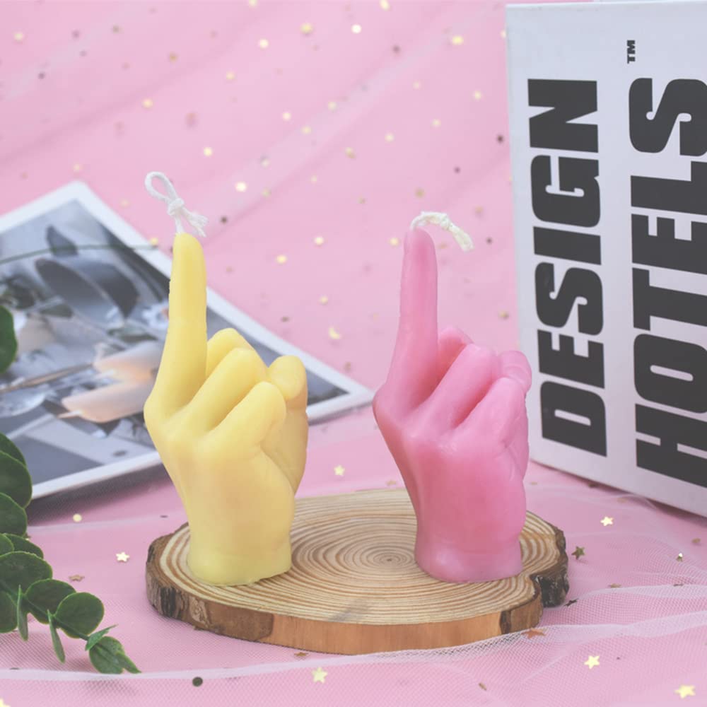 Snapklik.com : 3D Hand Shaped Silicone Mold For Candle Making, Gesture ...
