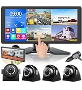 Amazon.com: 4K RV Backup Camera System 10.36" Quad Split Touch Screen ...