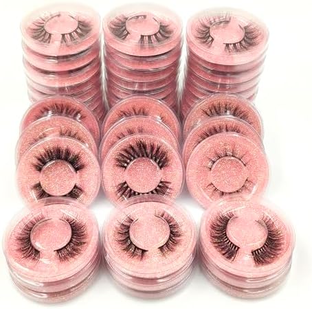 Amazon.com: U-Hotmi Wholesale Fales Eyelashes, Mink Lashes Thick 5D ...