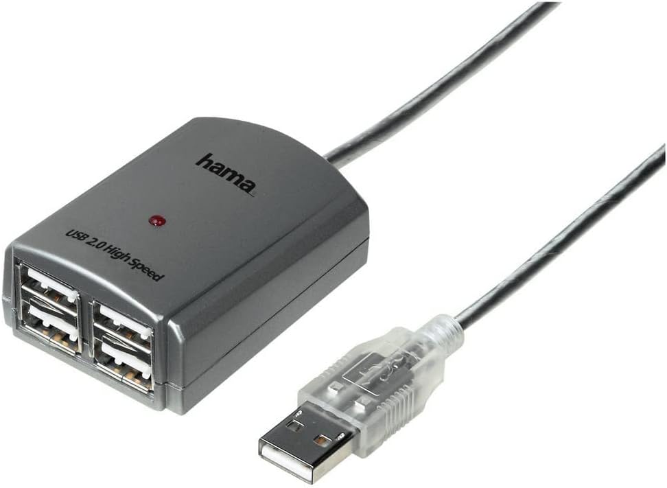 Amazon.com: Hama USB 2.0 Hub 1:4 Compact, Silver : Electronics