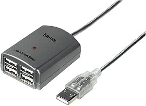 Hama Usb 2.0 Hub 1:4 Compact, Silver : Buy Online at Best Price in KSA ...