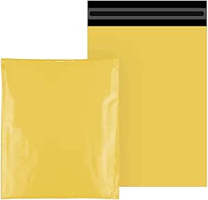 Amazon.com : 6.5"x10" (17cm x 26cm) 200pcs Yellow Poly Bag Mailers ...