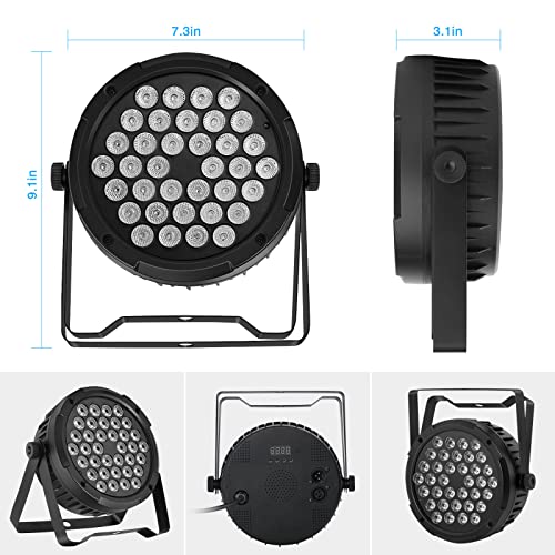 OPPSK 36LED Par Lights 4Pack - 36W RGB Stage Par Lights with Sound ...