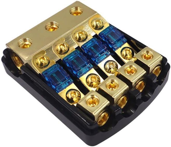 Snapklik.com : 4 Way Fuse Holder HiFi Auto Fuse Distribution Block 60 ...