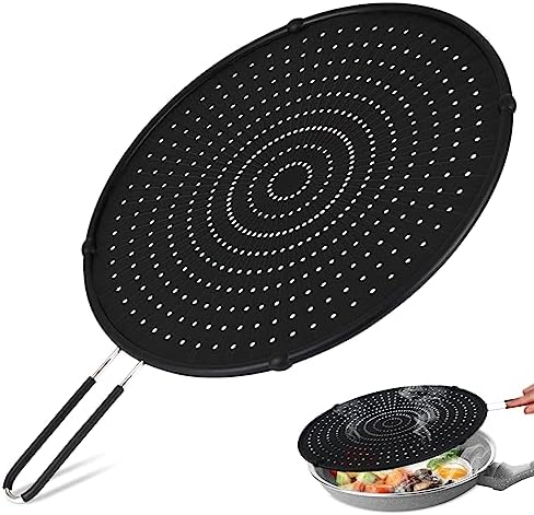Amazon.com: Silicone Splatter Screen for Frying Pan, 13” Grease ...