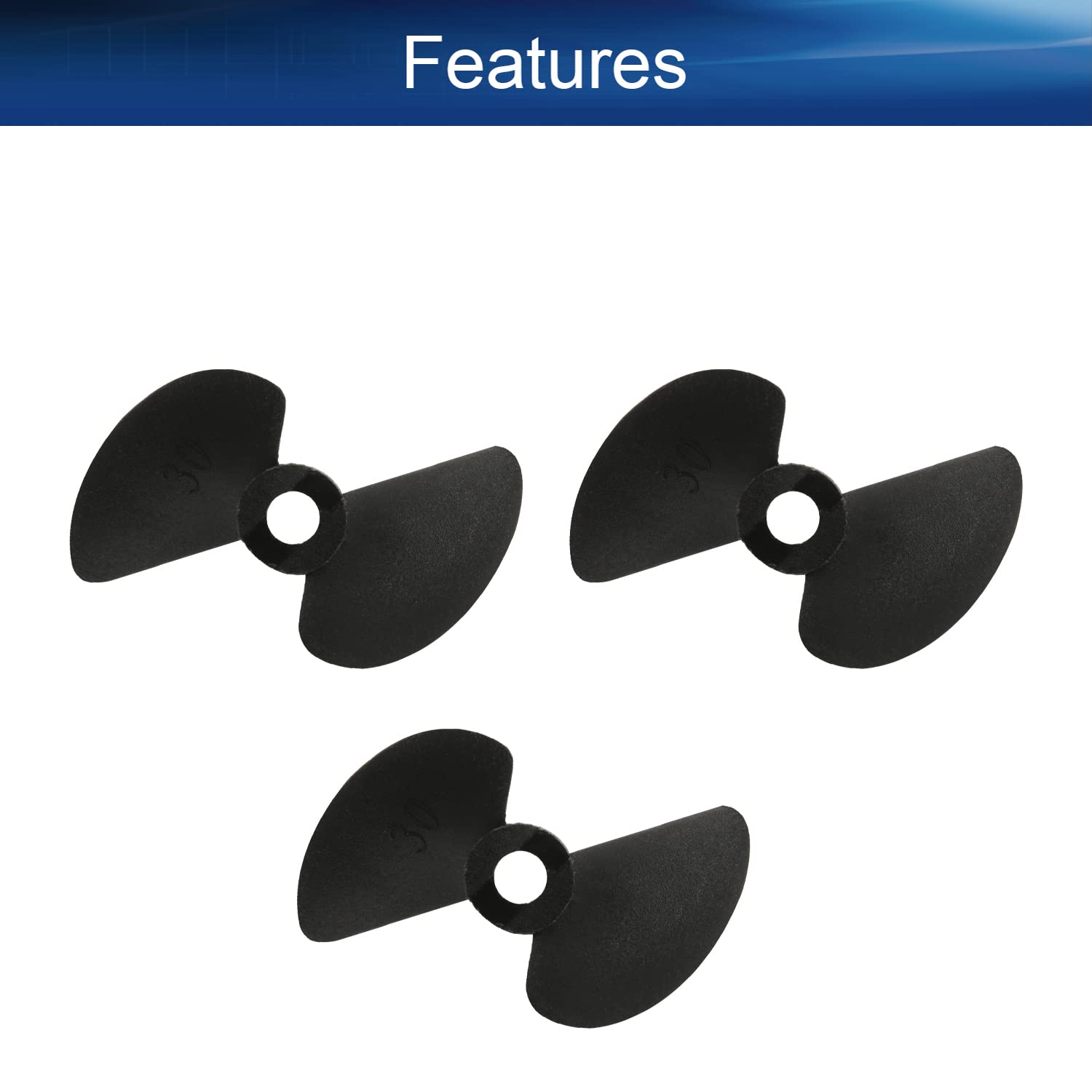 Snapklik.com : 3Pairs 2 Blades Propellers For Ship Model Rc Boat ...
