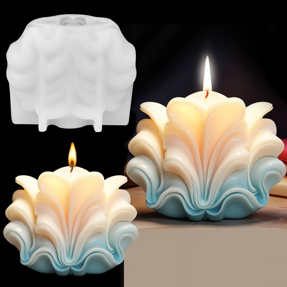 Amazon.com: 3D Wave Candle Mold Ocean Waves Silicone Molds for Resin ...