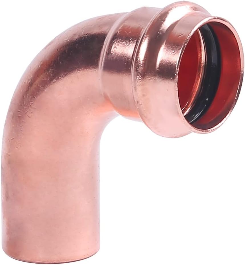 EZ-FLUID Plumbing Heavy Duty 1-1/4" FTG x Press LF Street Press Copper ...