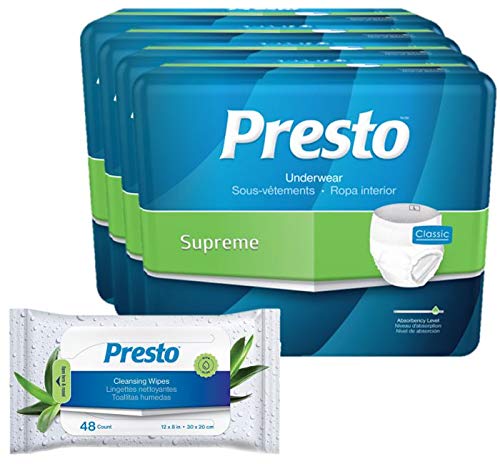 Presto Absorbent Med Bundle of Presto Supreme Classic Disposable ...