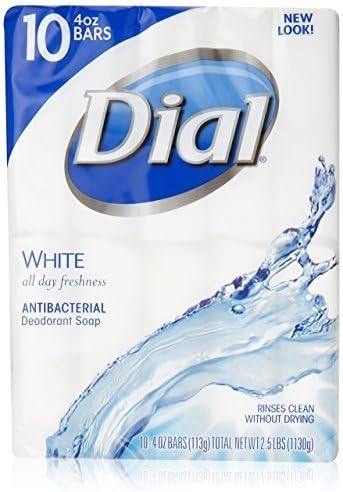 Amazon.com : Dial Antibacterial Bar Soap, Refresh & Renew, White, 4 oz ...