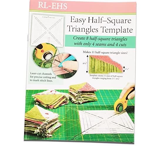 Snapklik.com : Easy Half-Square Triangles Quilting Rulers And Template